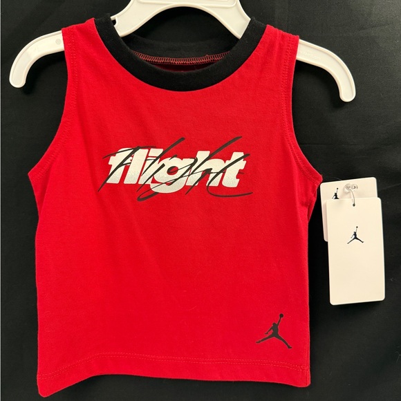 Jordan | Shirts & Tops | Air Jordan Baby Red Logo Printed Tank Tee Size ...